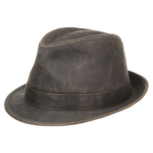 Stetson CO/PES Trilby Hat - Brunt Oilskin Look – The Prince Webshop