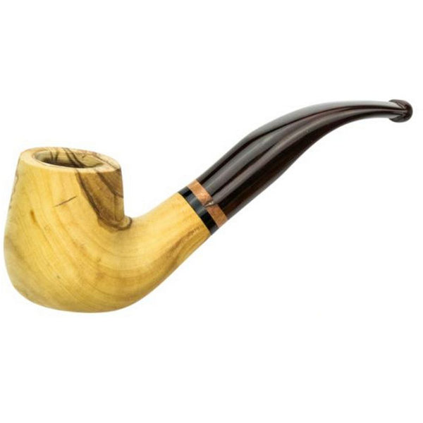 Jean Claude Olive Wood Pipe - Bent Low – The Prince Webshop