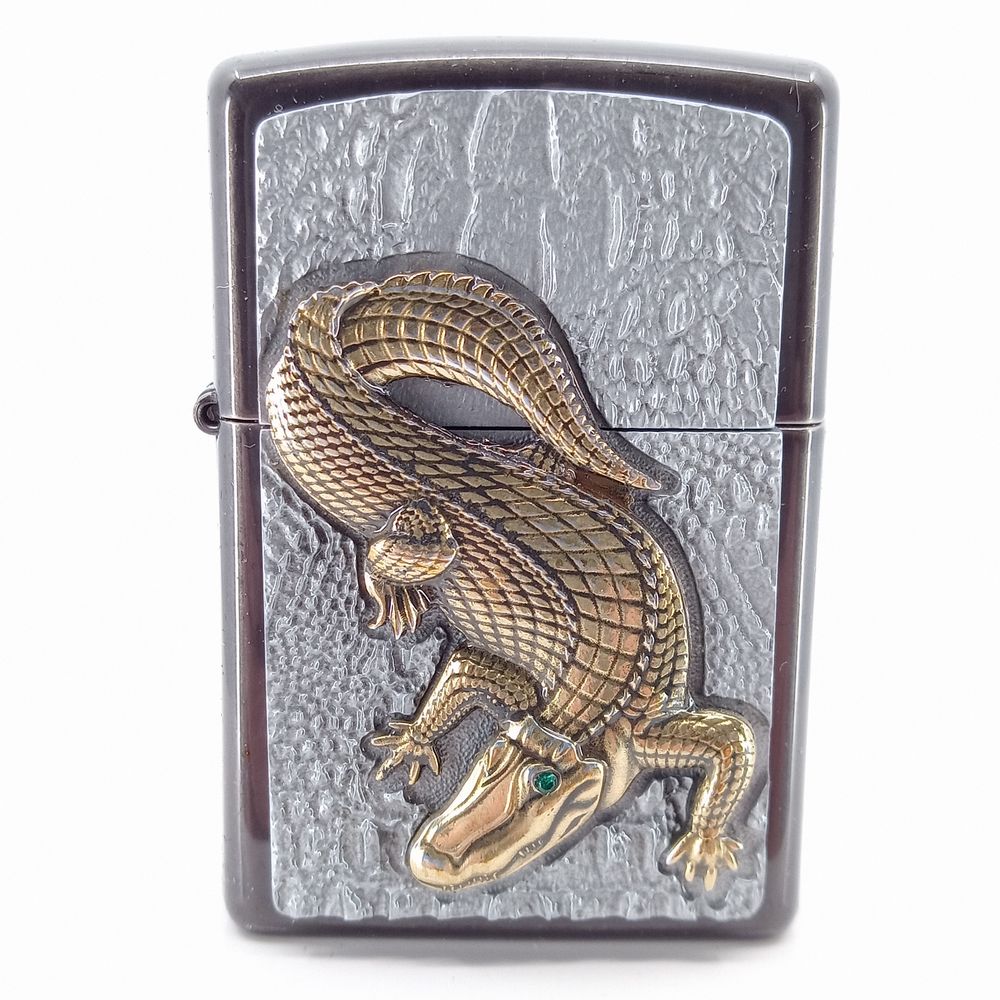 Original Zippo Lighter Crocodile Emblem – The Prince Webshop