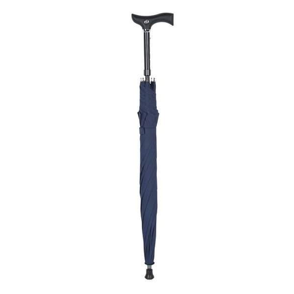 Navy Walking Stick Umbrella - Paraply Stok Combi – The Prince Webshop