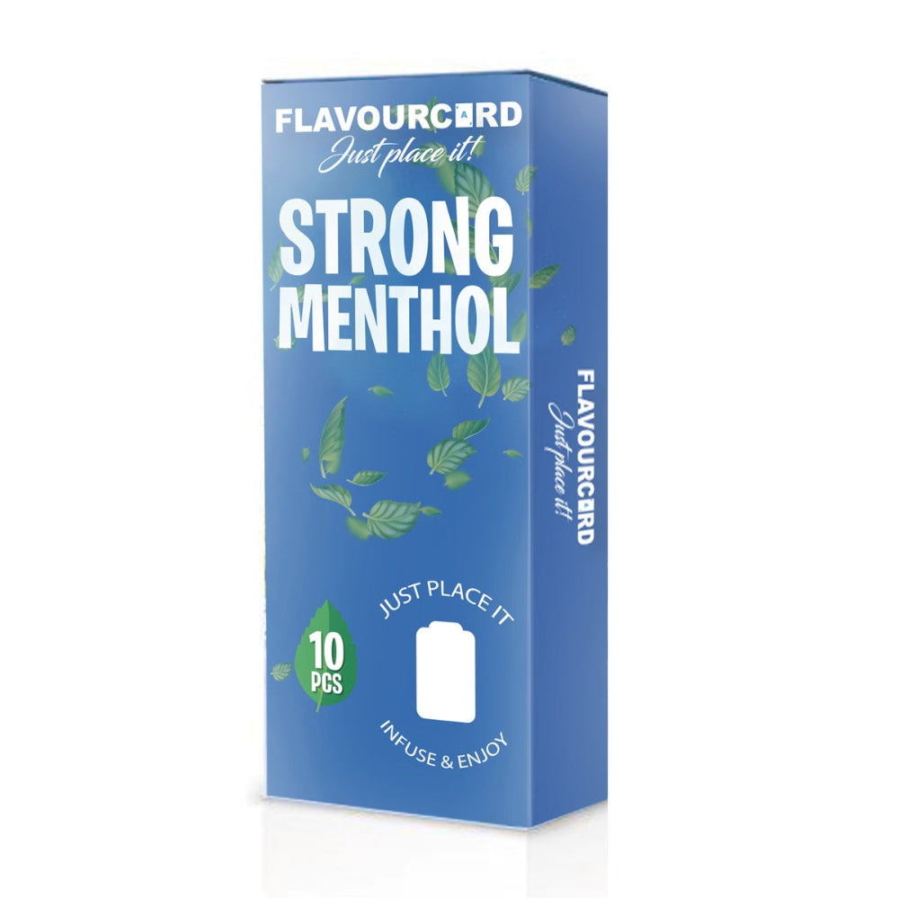 10 stk FlavourCard Strong Menthol Aroma Kort – The Prince Webshop