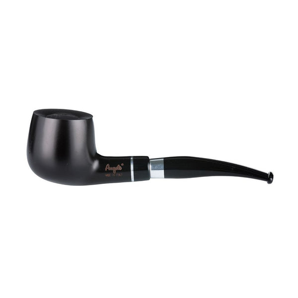 Angelo Lux Pipe - Black Matt Smooth - Slightly bent with Ring – The ...