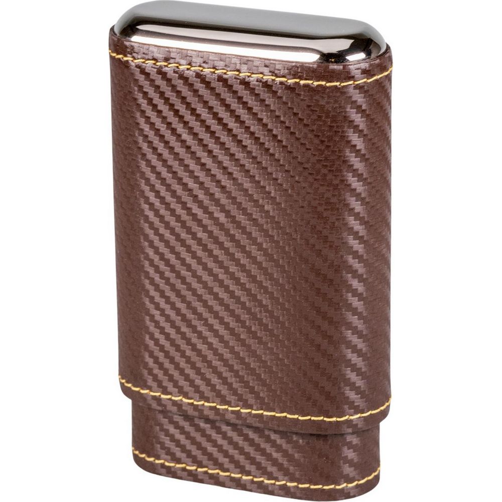 Supreme Læder Cigar Etui i Carbon Finish - til 3 Cigarer – The Prince ...