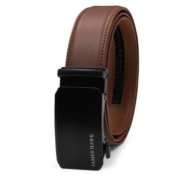 James Hawk Automatic Belt - Camel - Auto Lock Belt in 2 Sizes – The ...