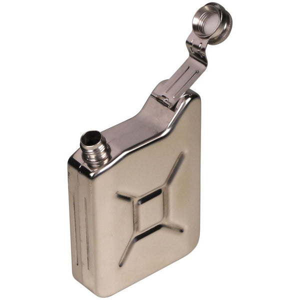 15 cl. Steel pocket lark shaped like a Jerry Can – The Prince Webshop