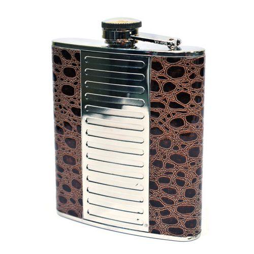Buy Pocket Lark in Stainless Steel - 20 cl - Croco Brown II for 79.00 ...