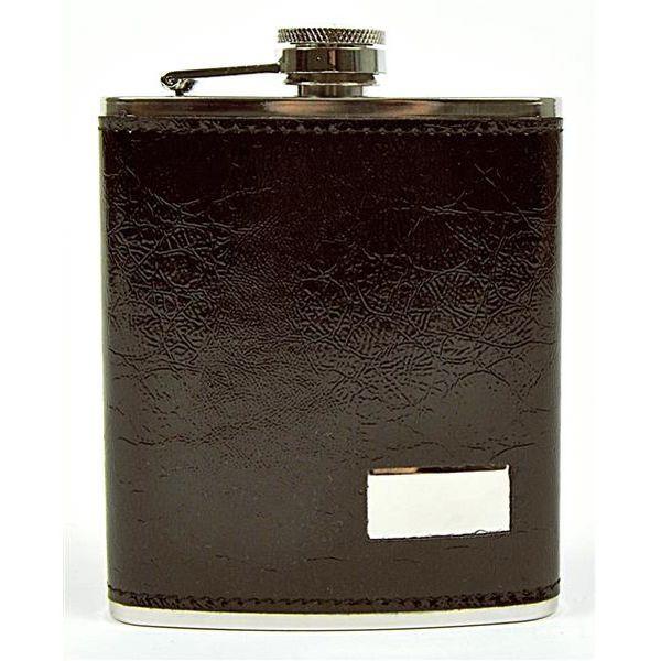 Buy Pocket Lark in Stainless Steel - 20 cl - Black Leather for 69.00 in ...